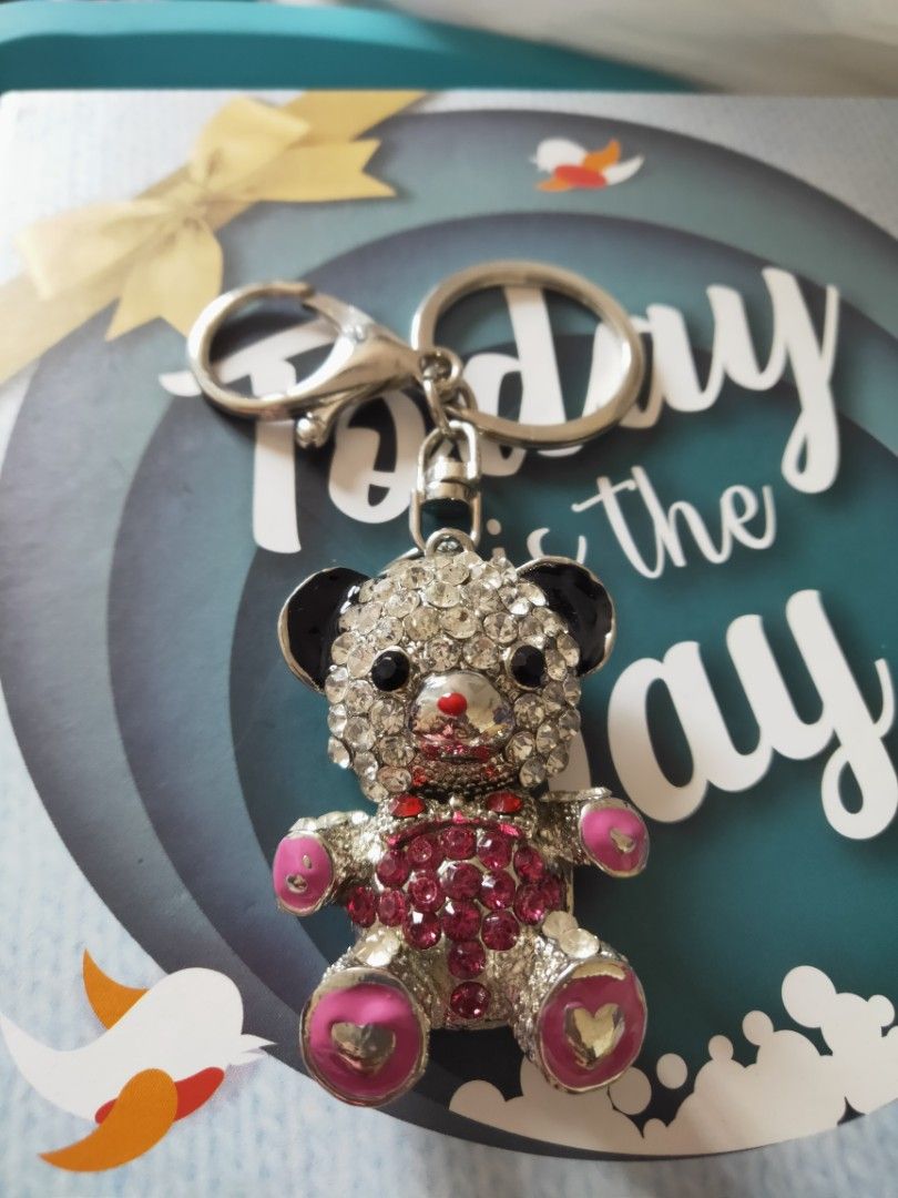 Korea Style Diamond Unique Keychain, Women's Fashion, Jewelry & Organisers, Accessory holder ...