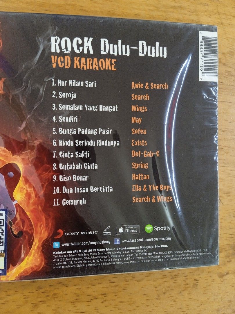 Lagu rock dulu dijual,vcd, karaoke, Hobbies & Toys, Music & Media, CDs & DVDs on Carousell