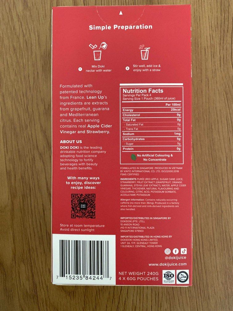 Lean Up Calorie Burning Juice, Health & Nutrition, Health Supplements ...