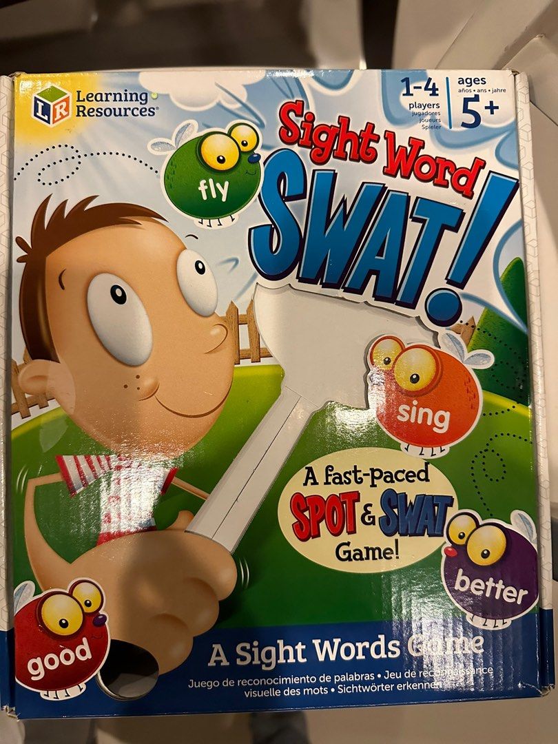 Learning Resources Sight Word Swat! Word game, Hobbies & Toys, Toys ...