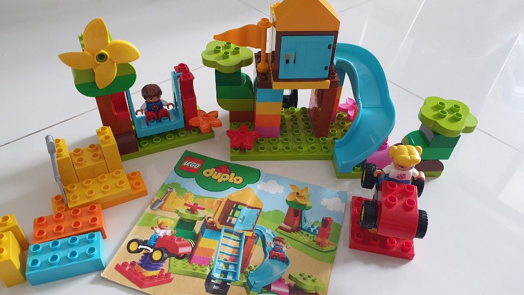 Lego Duplo with storage box, Hobbies & Toys, Toys & Games on Carousell