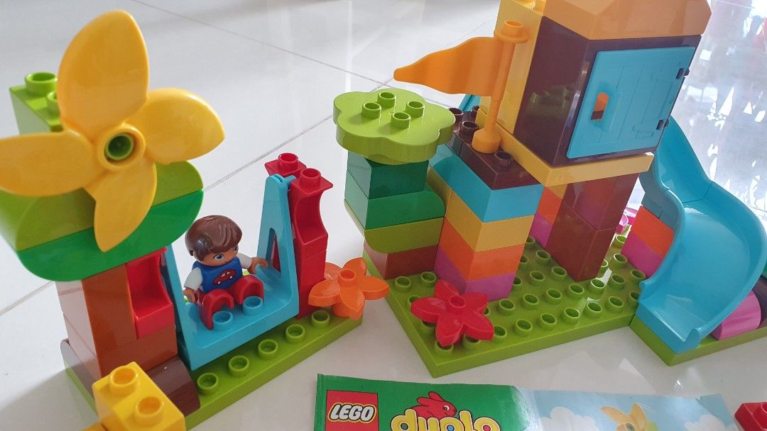 Lego Duplo with storage box, Hobbies & Toys, Toys & Games on Carousell