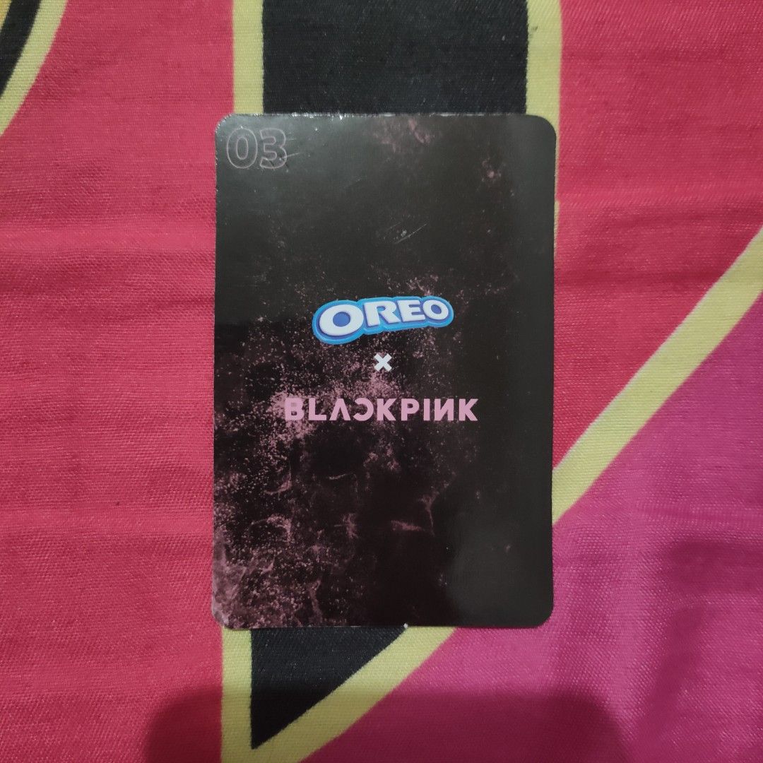 Lisa blackpink oreo photocard lalisa bp pc official on Carousell
