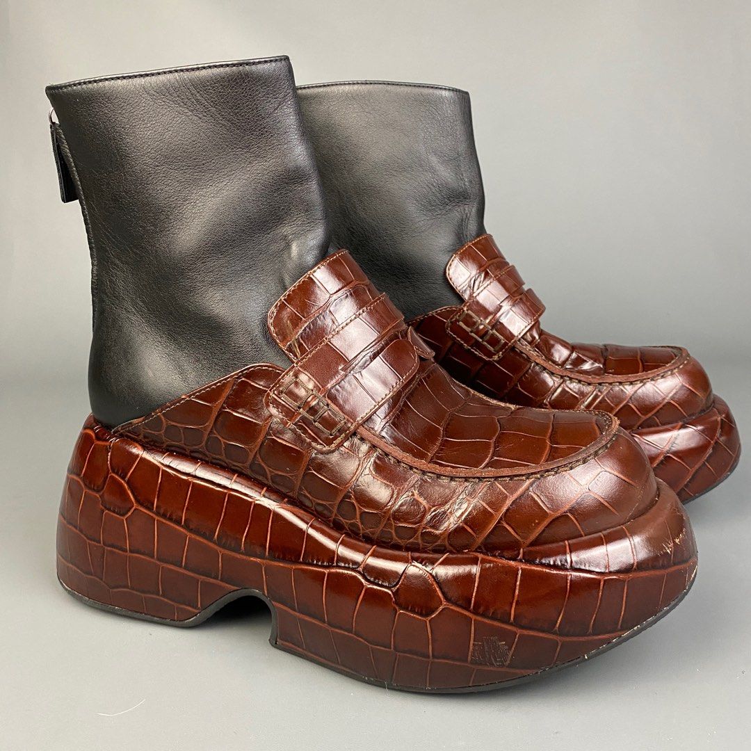 (Authentic) Loewe - Runway FW 21 - Wedge Loafer - Boots, Women's ...