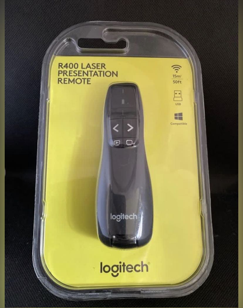 Logitech R400 Laser Presentation Remote Pointer, Computers & Tech ...