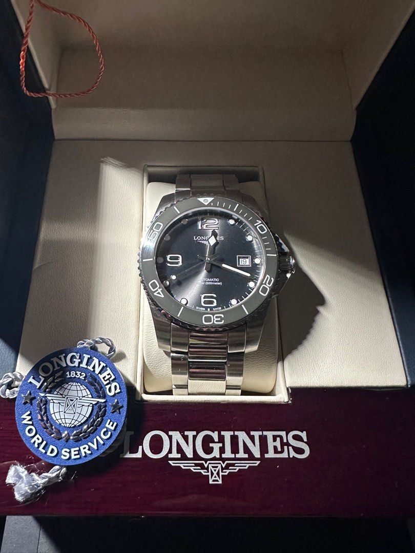 Longines Hydroconquest Grey 41mm, Luxury, Watches on Carousell