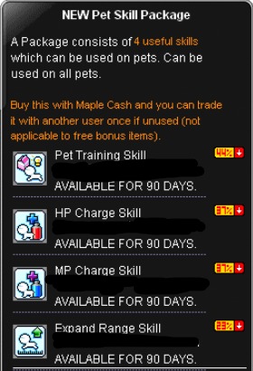Maplesea Aquila Pet Skill Package (Permanent) on Carousell