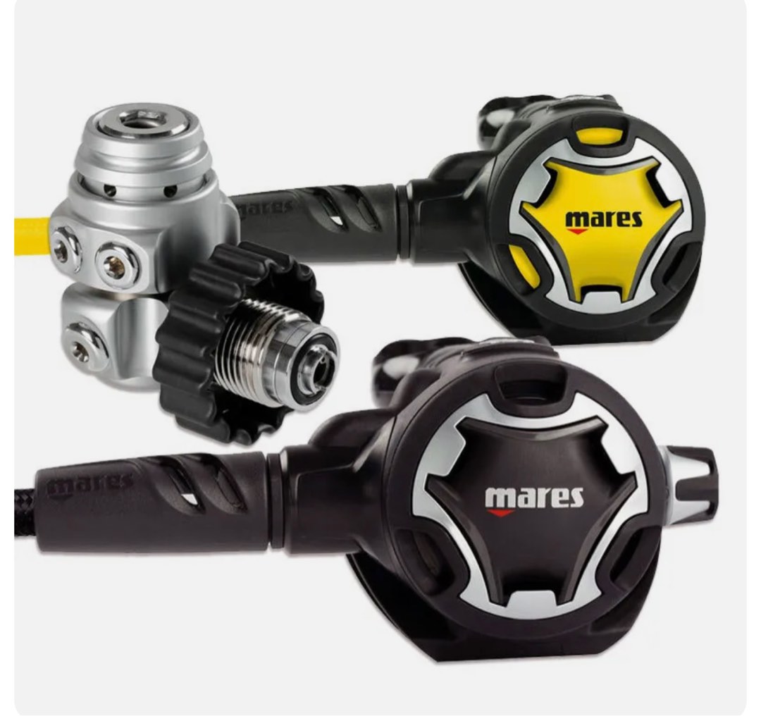 Mares Dual ADJ 62X DIN 300 regulator with octopus and SPG, Sports ...