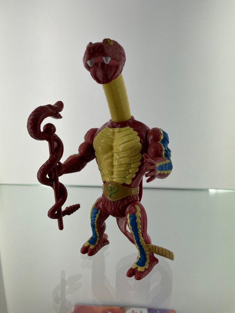 Masters Of The Universe vintage 1985 Rattlor yellow neck action figure ...