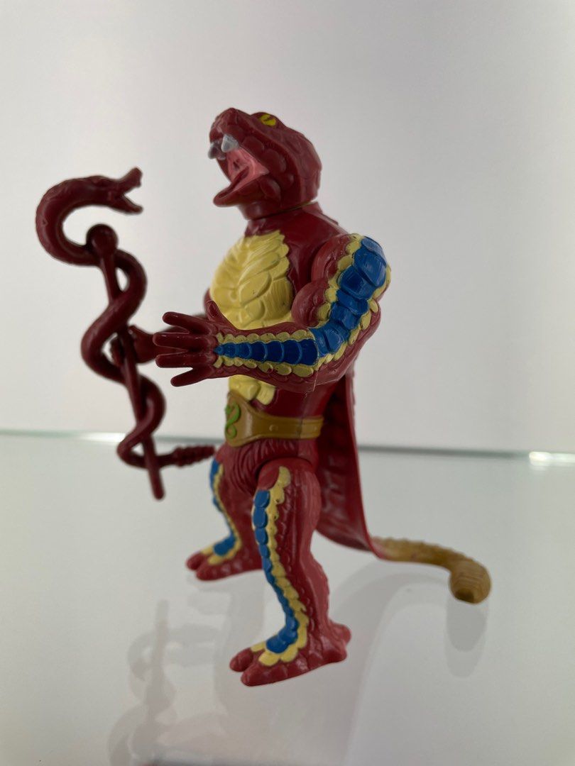 Masters Of The Universe vintage 1985 Rattlor yellow neck action figure ...
