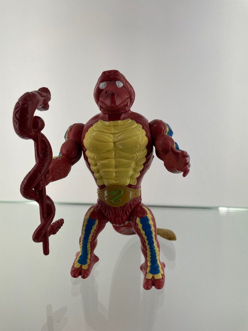 Masters Of The Universe vintage 1985 Rattlor yellow neck action figure ...