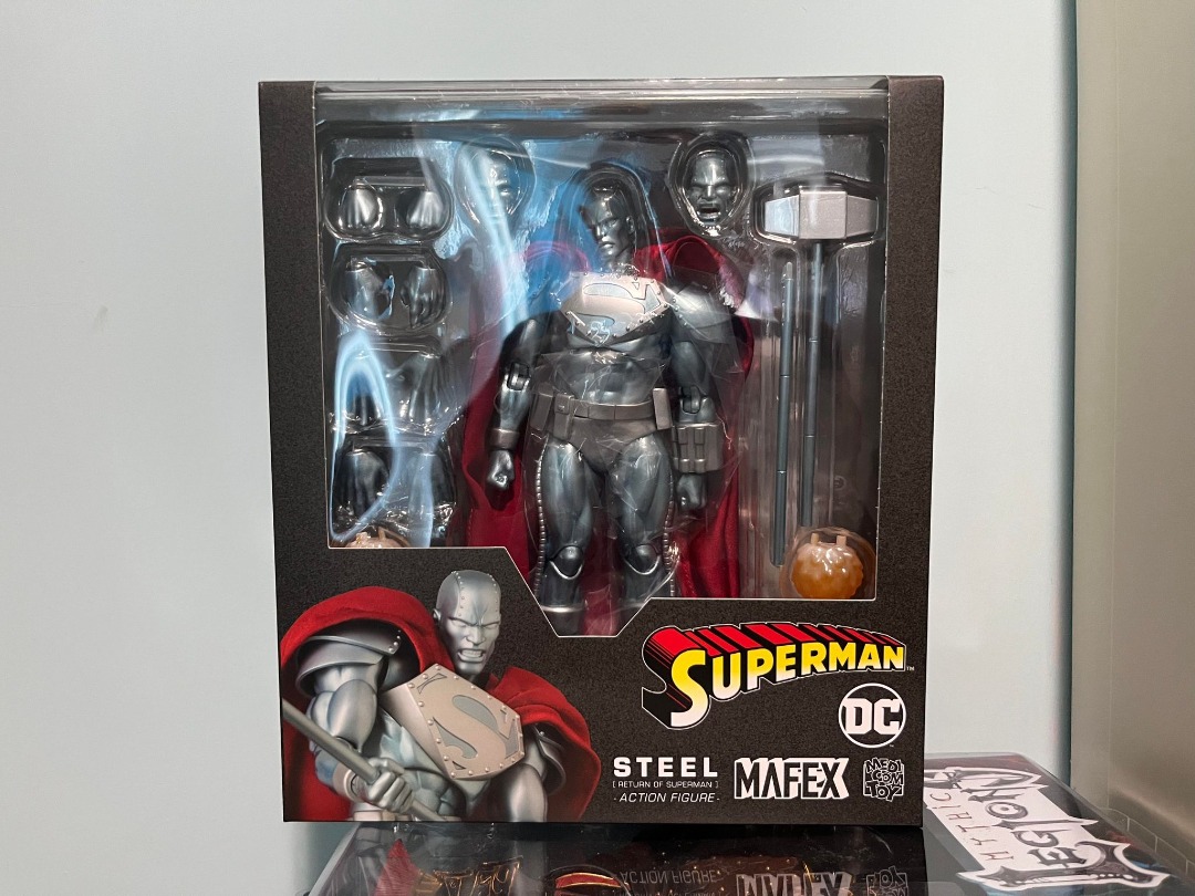 Medicom 日版 mafex 181 DC SUPERMAN STEEL (RETUNE OF SUPERMAN) 全新mafex ...