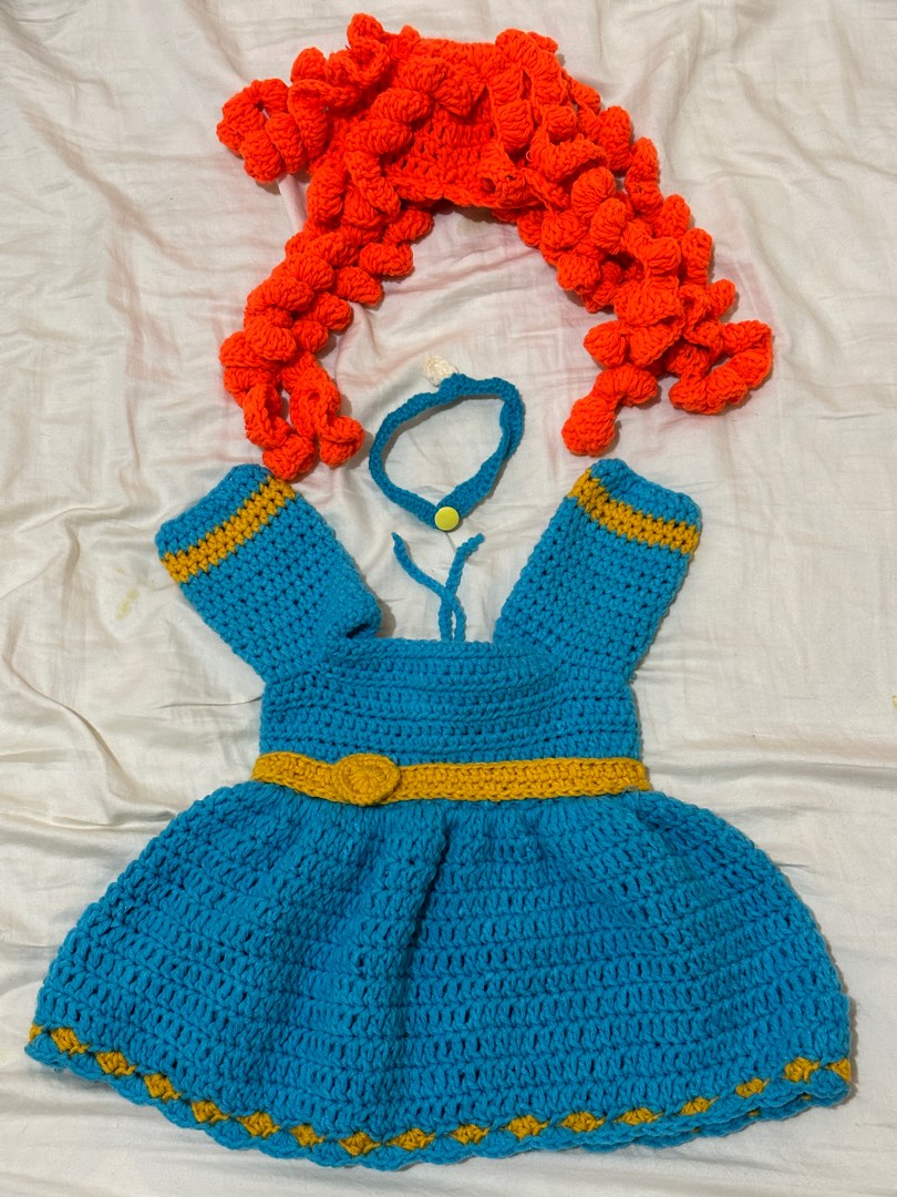 Merida Brave Crochet Costume Set on Carousell