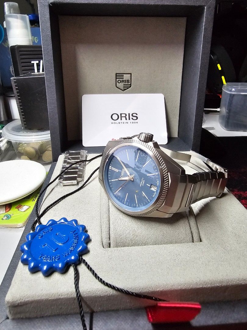 Mint Oris Propilot X Calibre 400 Blue, Luxury, Watches on Carousell