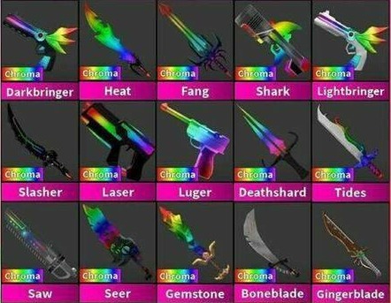 MM2 CHROMA SKINS [COOKIECANE ETC], Video Gaming, Gaming Accessories, In ...