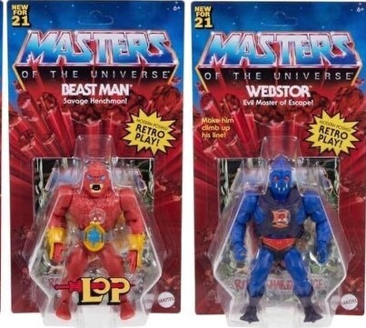 [LAST SET] MOTU Origins Webstor and Beastman LOP set Masters of the ...