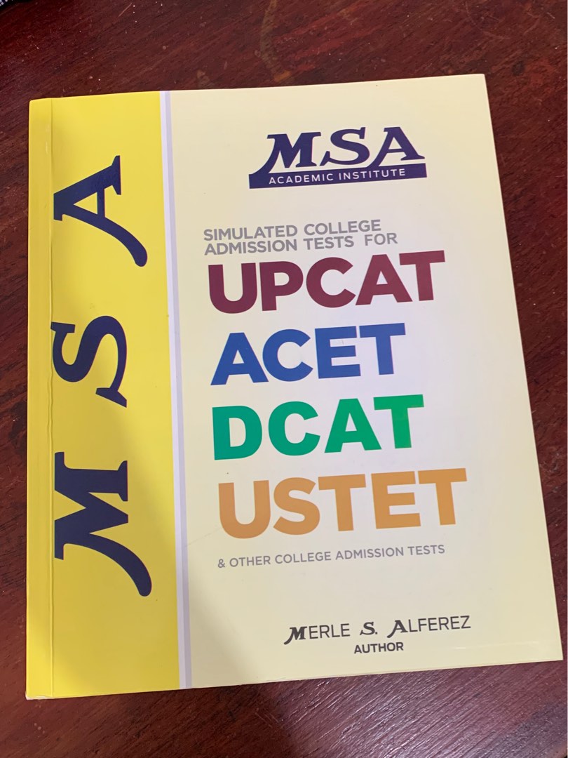 MSA College Admission Test Reviewer 2022 Edition, Hobbies & Toys, Books ...