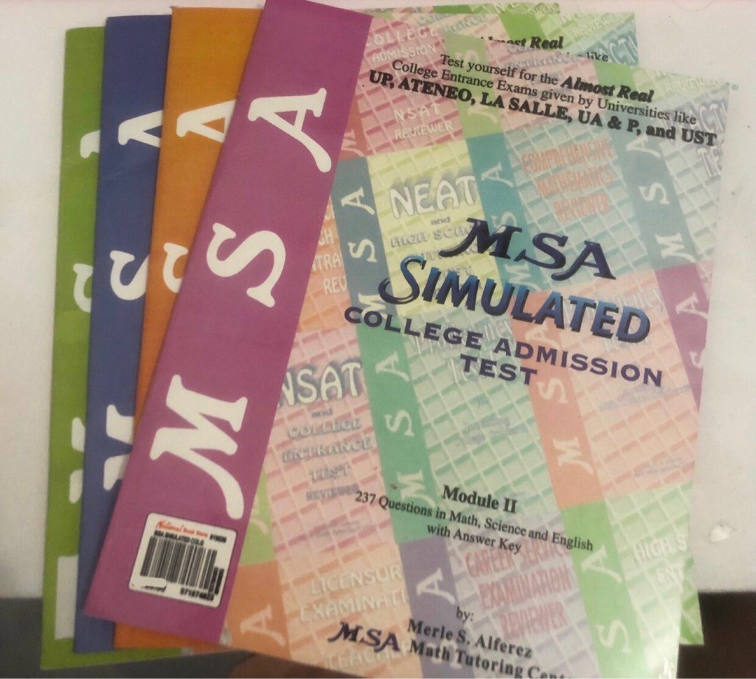 MSA College review test, Hobbies & Toys, Books & Magazines, Textbooks ...