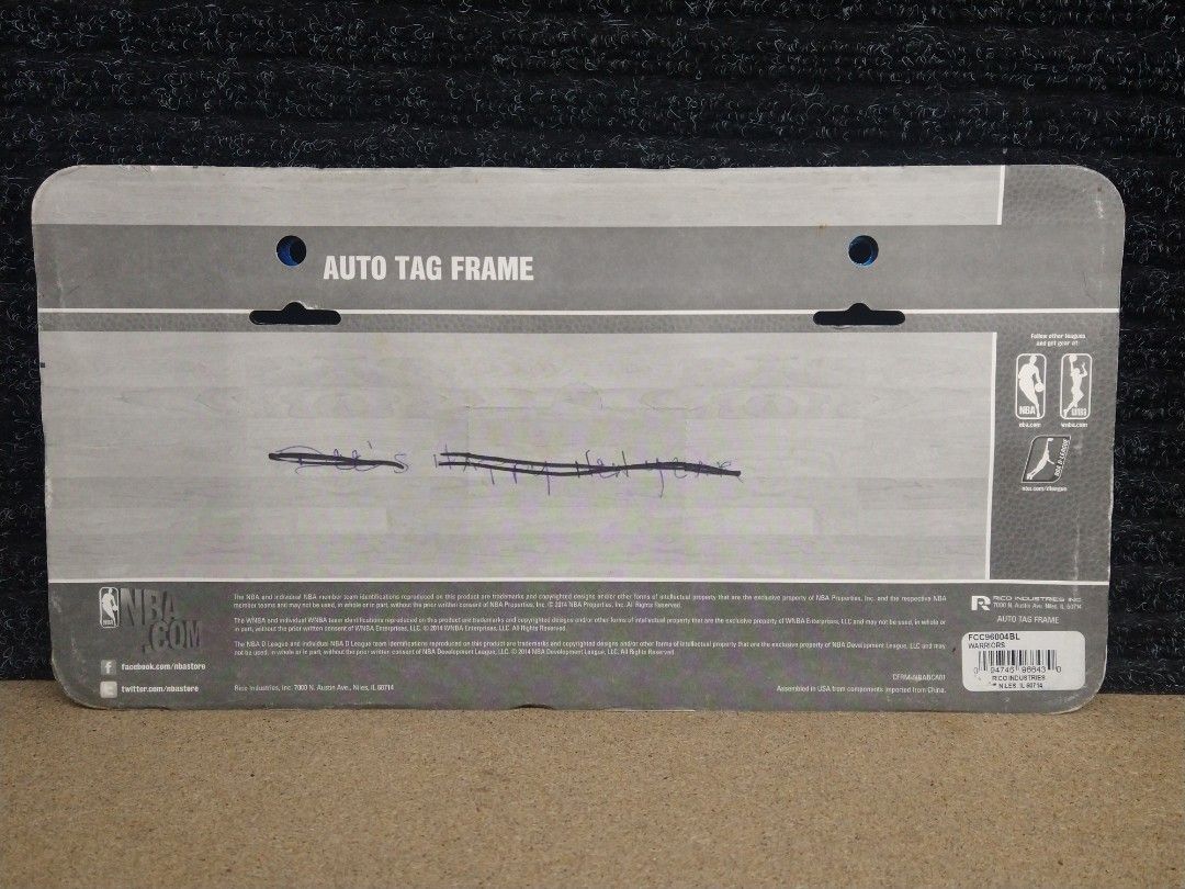 NBA Golden State Warriors GSW Auto Tag Frame, Car Parts & Accessories ...