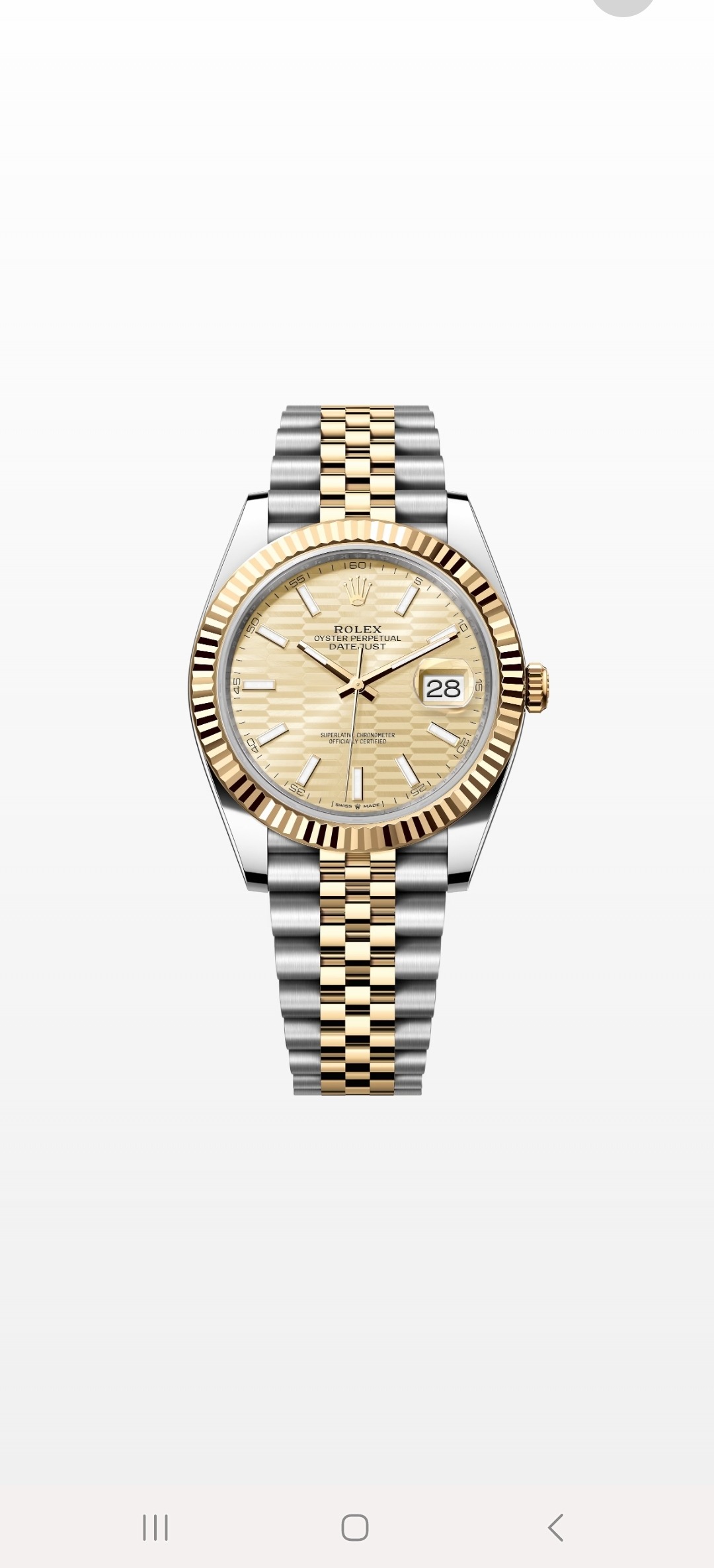New Jun 2023 Rolex Datejust 41mm Jubilee 126333 Golden Fluted Motif ...