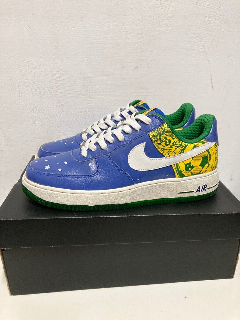 Nike Air Force 1 Premium Ronaldinho 世界盃 小羅納度 AF1 巴西 瘋世足 蒐藏品, 他的時尚, 鞋類 ...