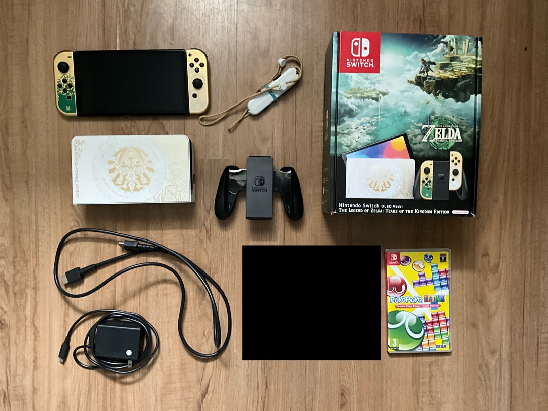 Nintendo Switch OLED Zelda (TOTK) Edition (+Free Game), Video Gaming ...