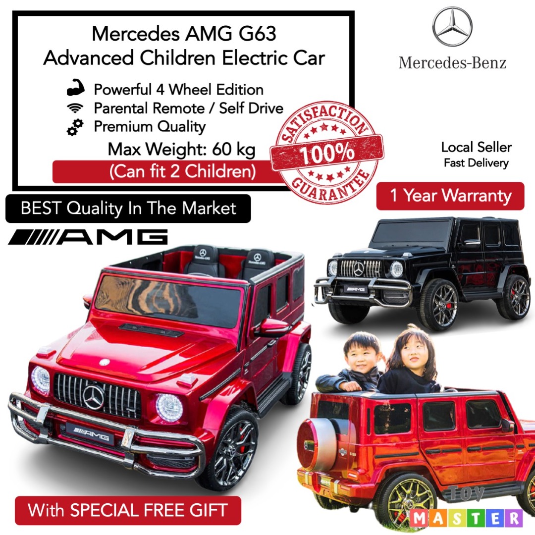 Official Toy Master Mercedes Benz AMG G63 4x4 Children / Kids Electric ...