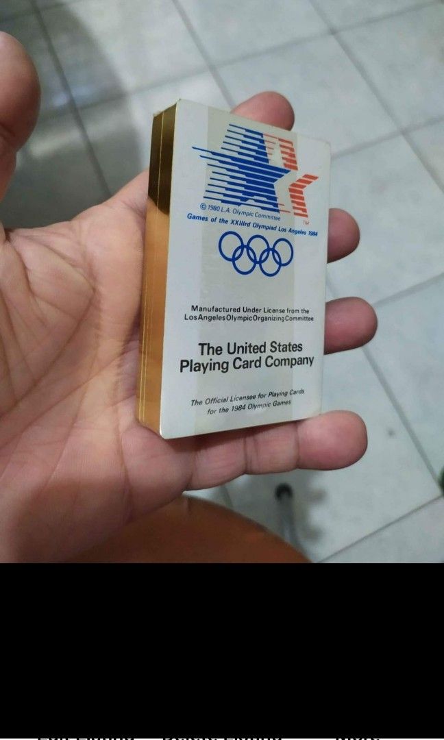 Olympic playing cards limited edition los Angeles 1984 vintage, Hobbies ...