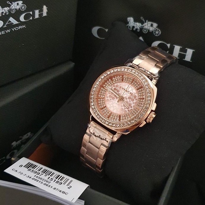 Original 100% Coach Watch Diamond, Fesyen Wanita, Jam Tangan di Carousell