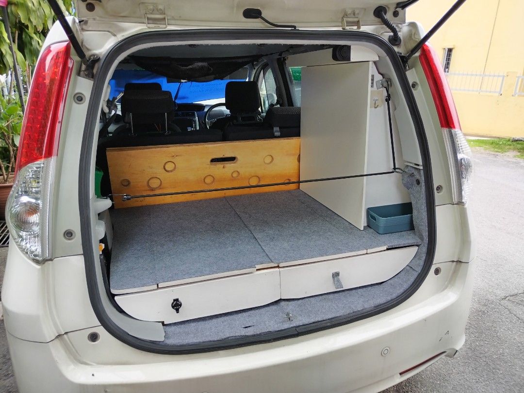 Perodua Alza camper DIY home made for car camping, Auto Accessories on ...