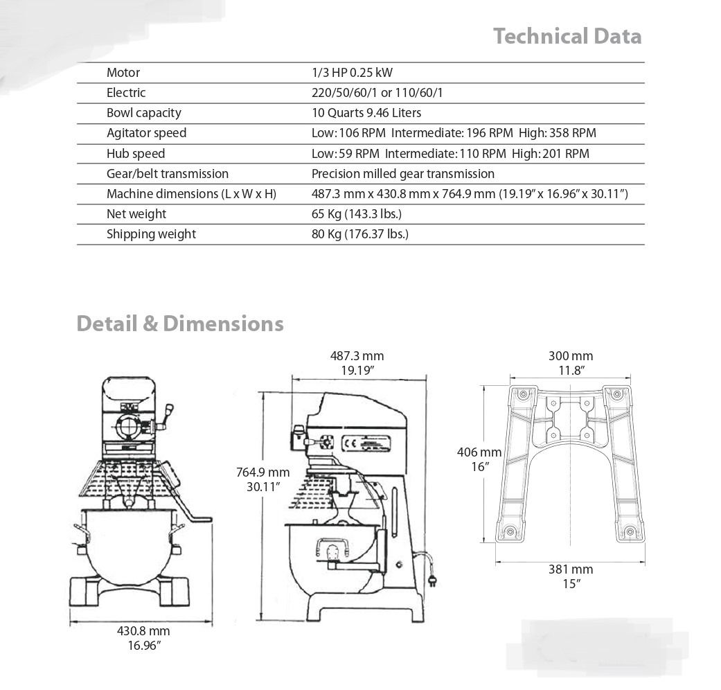 PLANETARY MIXER PM-10, TV & Home Appliances, Kitchen Appliances, Other ...