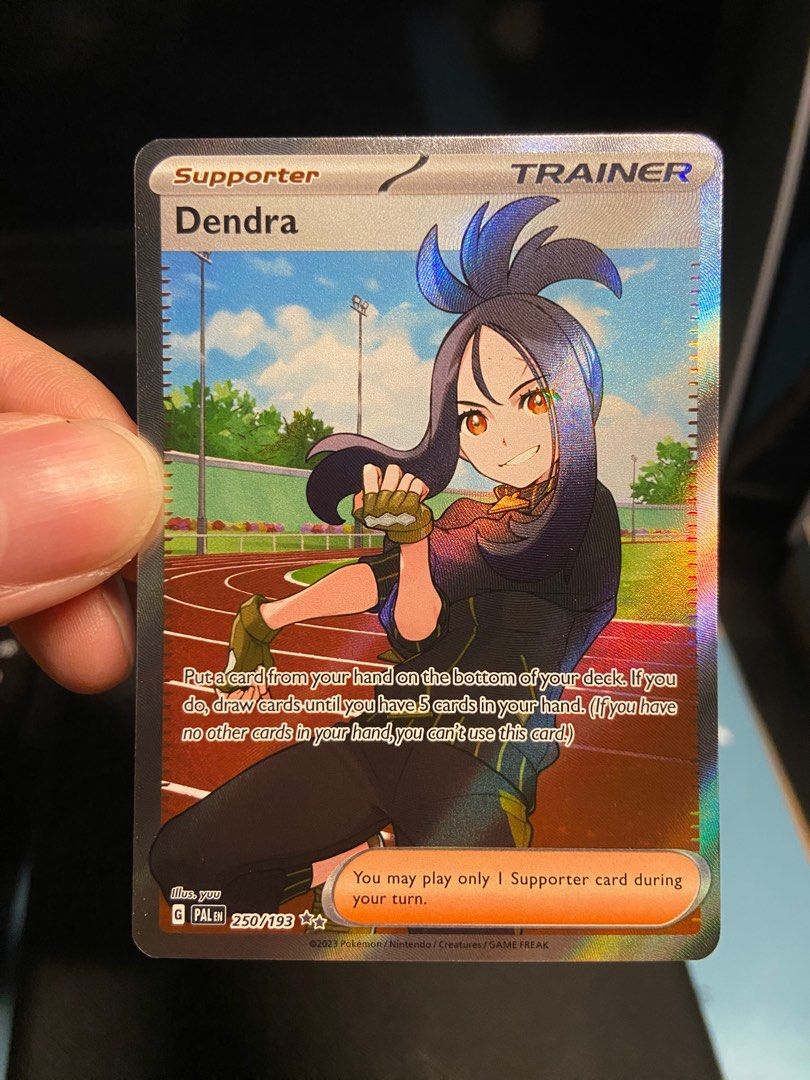 Pokemon Paldea Evolved Lono/Dendra full art 254/193 & 250/193, Hobbies ...