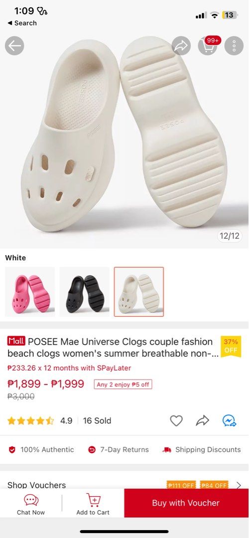 POSEE Clogs, Women's Fashion, Footwear, Slippers and slides on Carousell