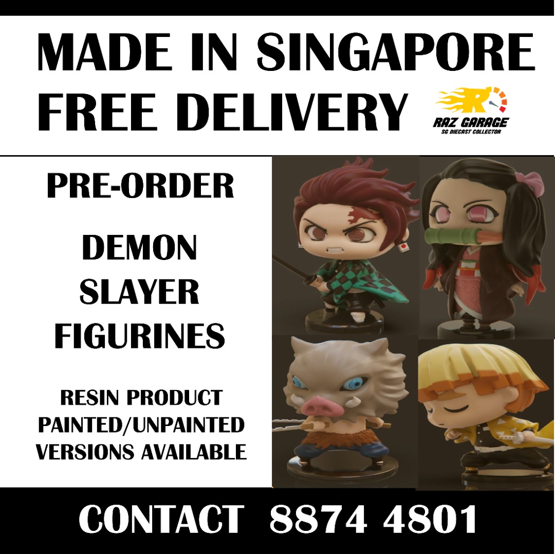 [PRE-ORDER] Locally Printed Demon Slayer Figurine Set (With Painting ...