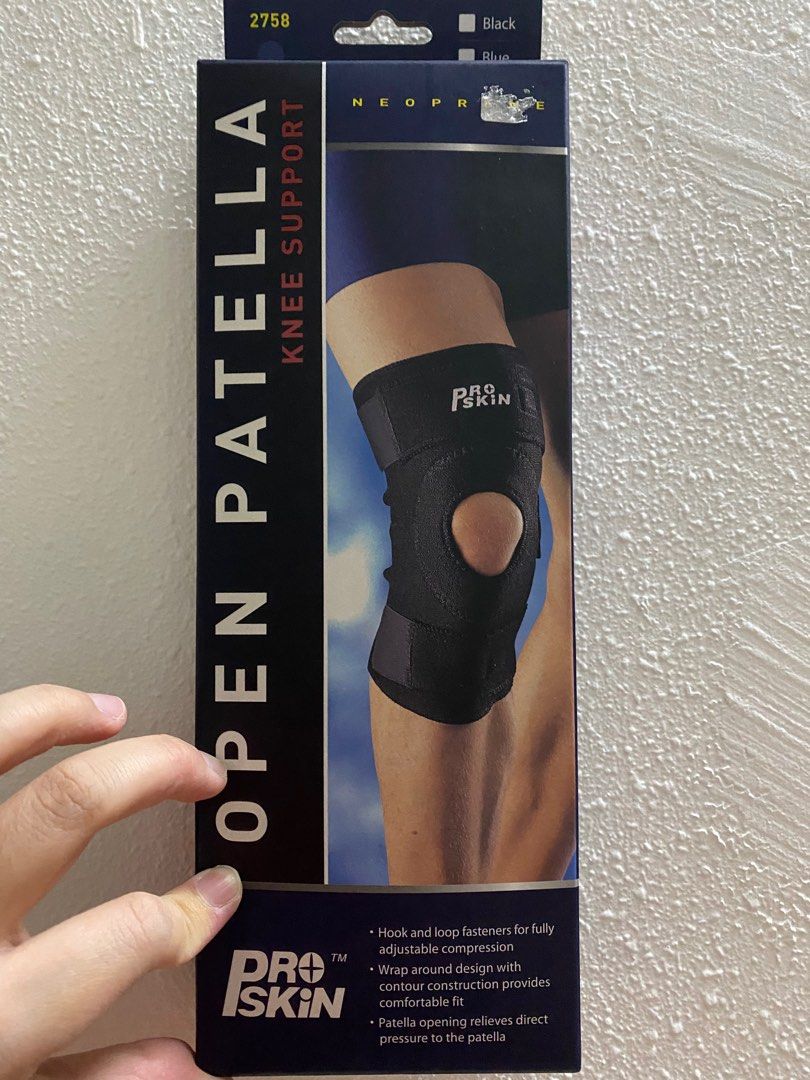 Proskin Open Patella Knee Guard, Health & Nutrition, Braces, Support ...