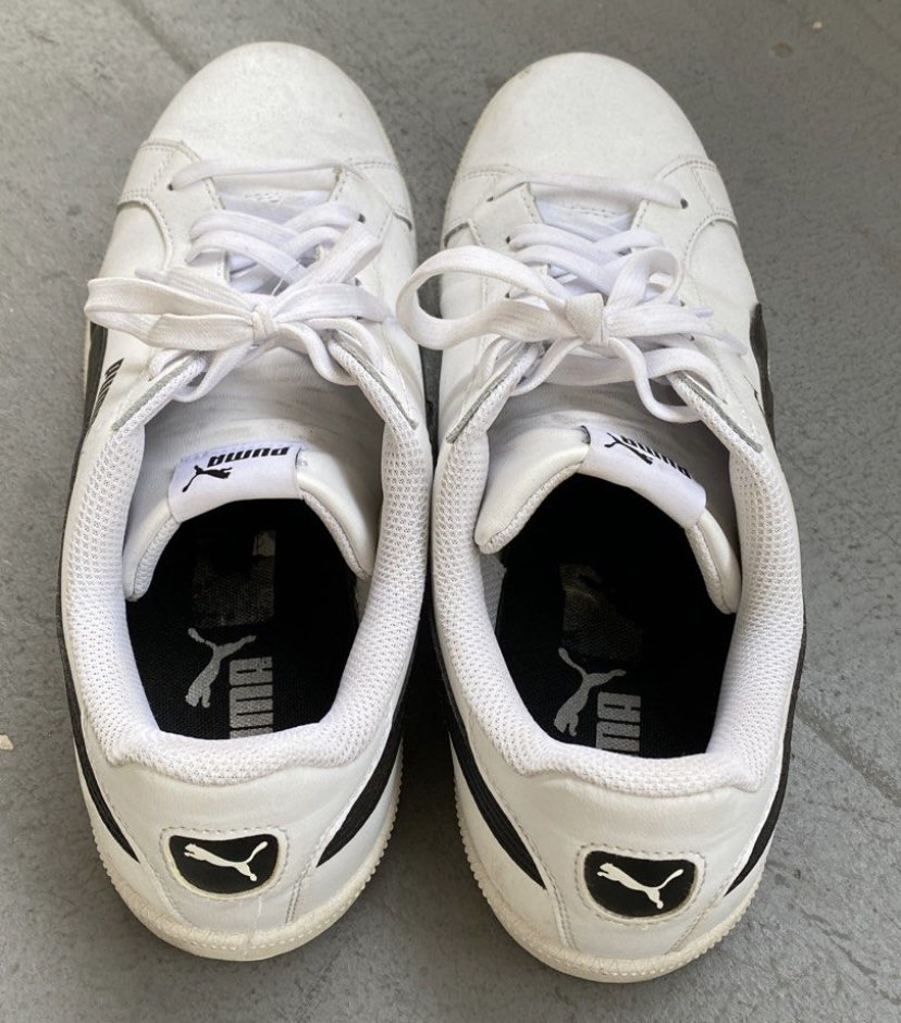 puma white shoes casual, Men's Fashion, Footwear, Sneakers on Carousell