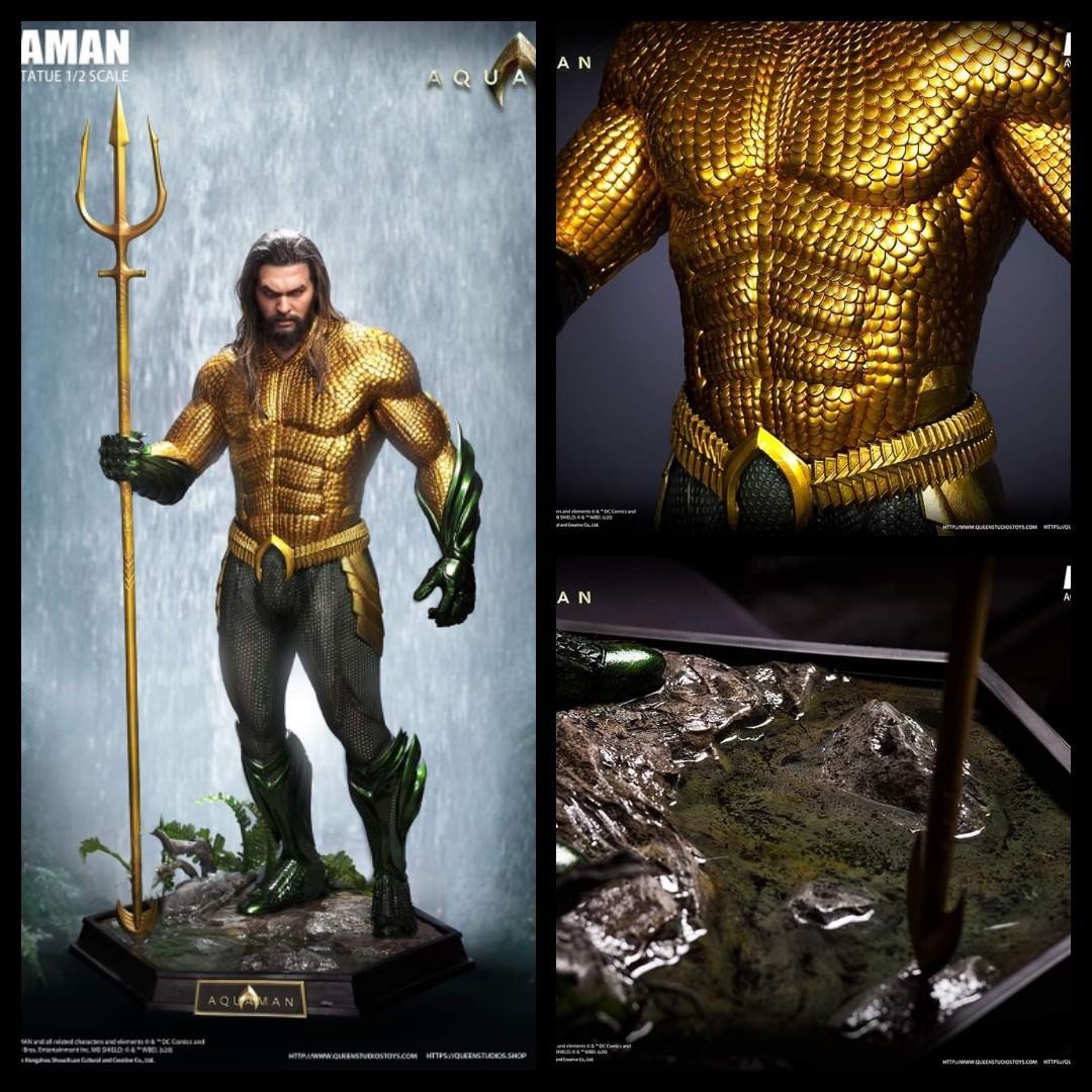 Queen studios 1/2 scale aqua man statue, Hobbies & Toys, Toys & Games ...