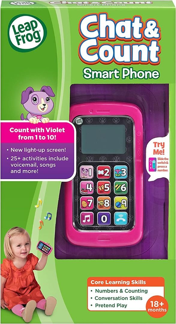 (READY STOCK) LeapFrog Chat And Count Smart Phone, Hobbies & Toys, Toys ...