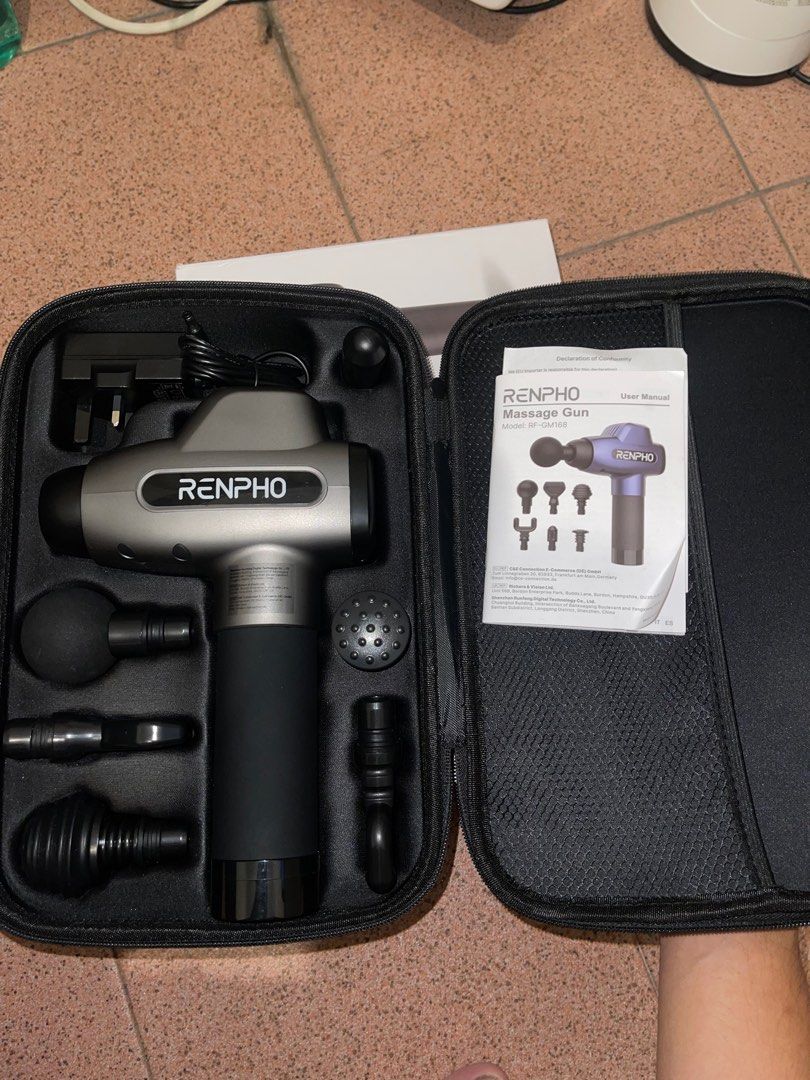 Renpho Massage Gun, Health & Nutrition, Massage Devices on Carousell