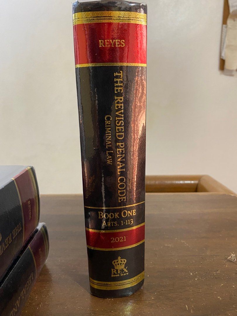Reyes The Revised Penal Code 2021 (Book 1) on Carousell