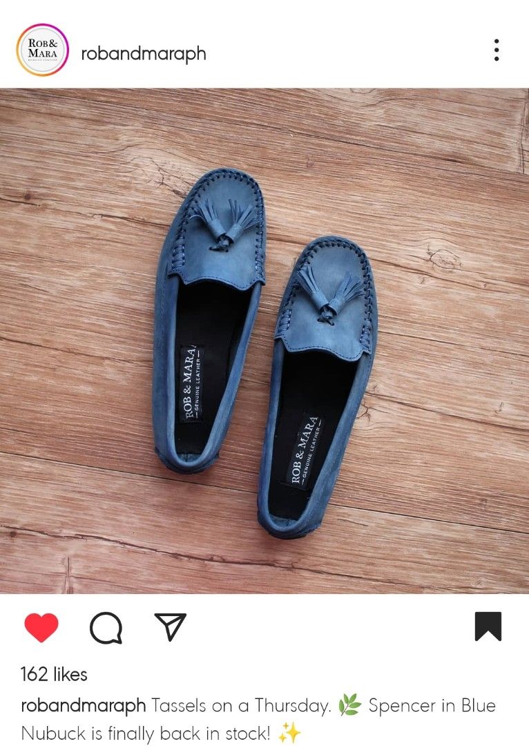 Rob & Mara Spencer in Blue Nubuck on Carousell