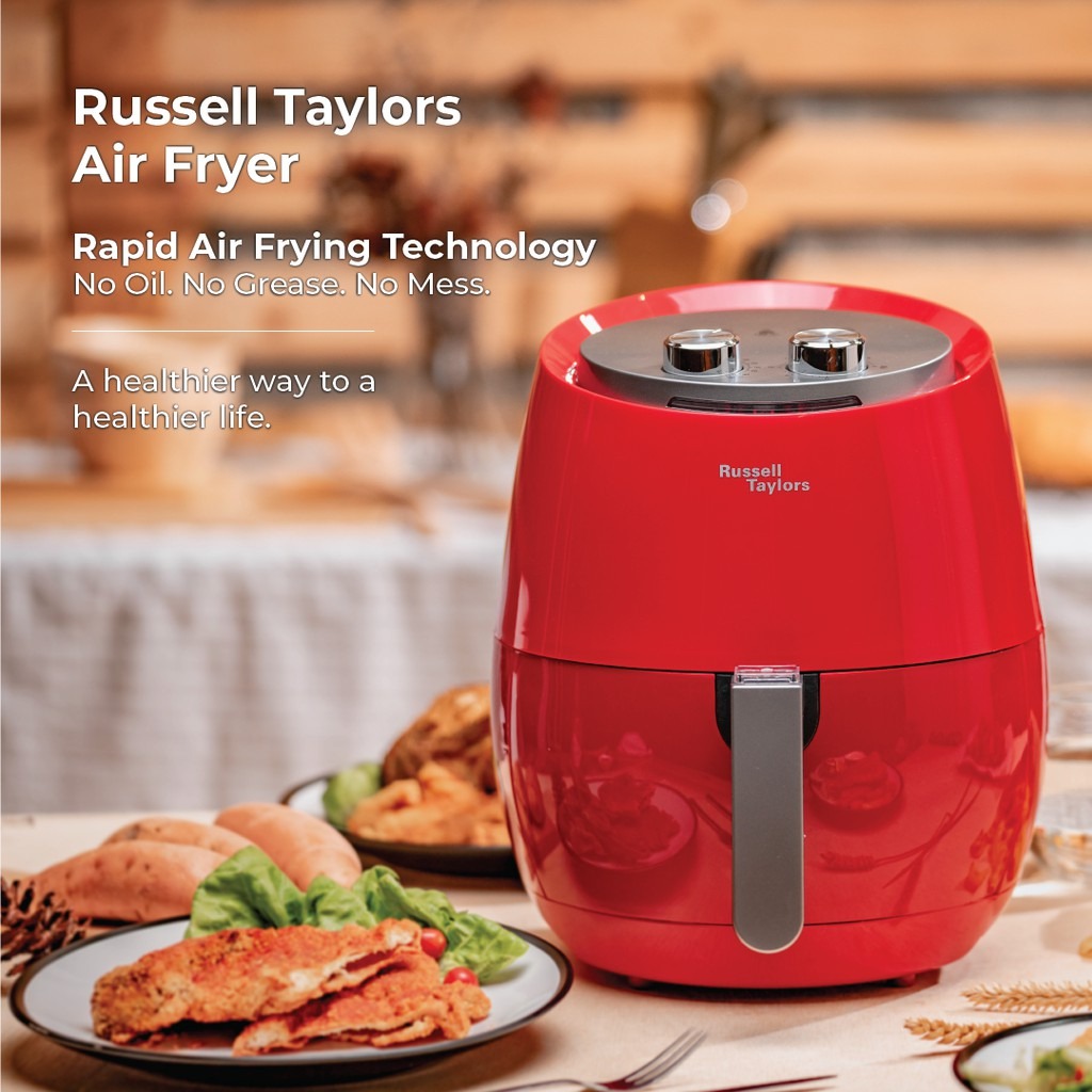 Russell Taylors Air Fryer AF-34 XL 4.8L (RED), TV & Home Appliances ...