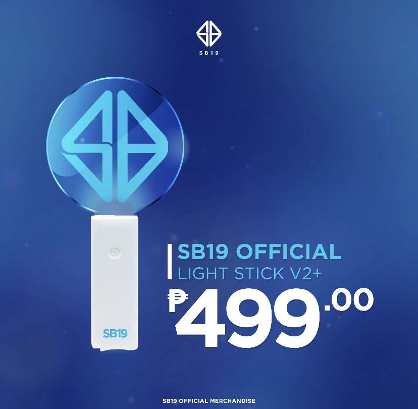 SB19 OFFICIAL LIGHT STICK VERSION 2+, Hobbies & Toys, Memorabilia ...