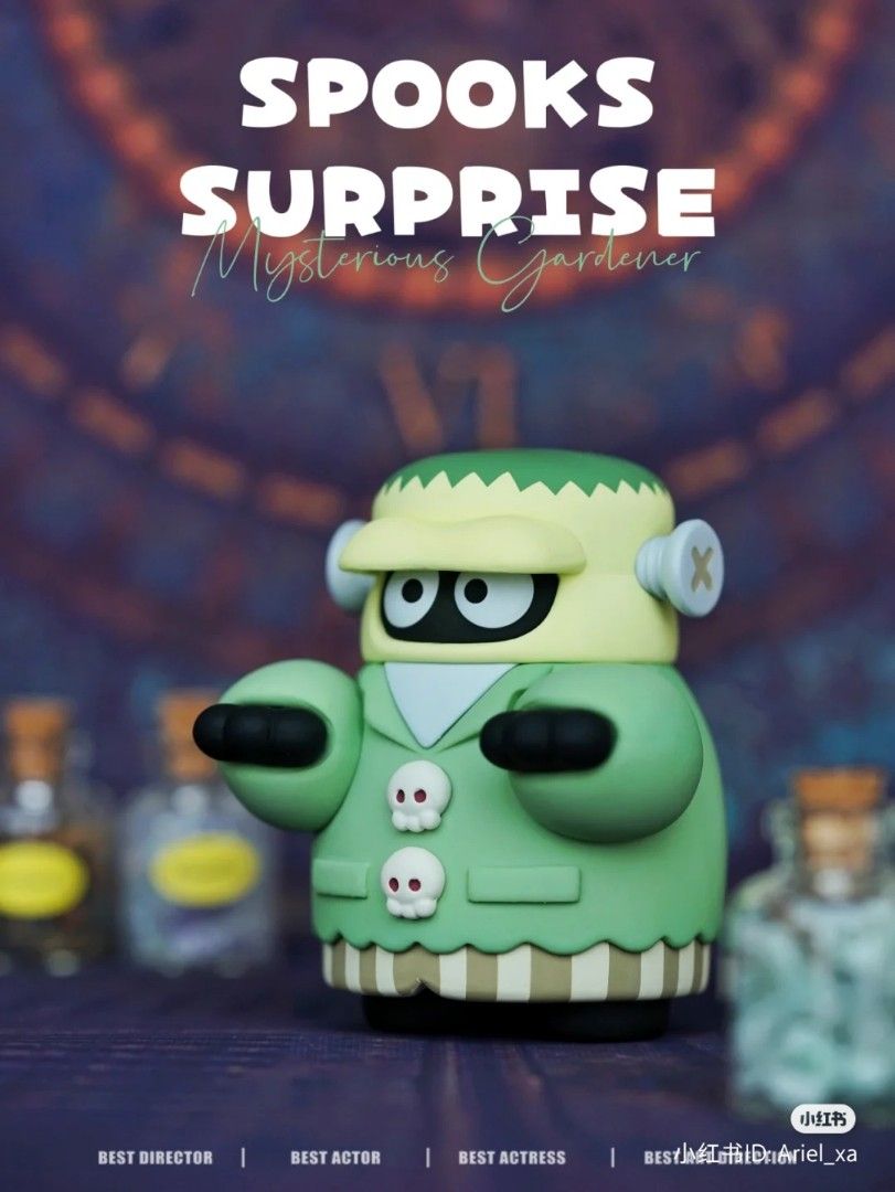 (SET of 10) Black Carbon Spooks Surprise blindbox blind box Heyone ...