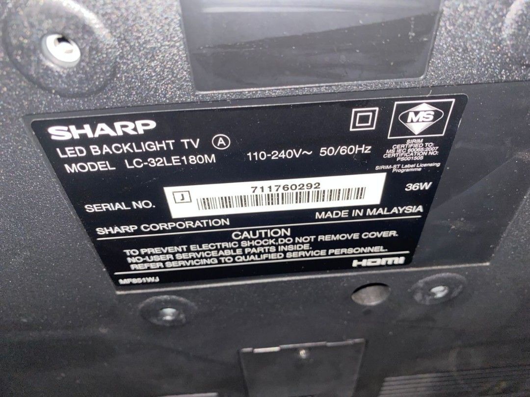 Sharp 32 inch led, TV & Home Appliances, TV & Entertainment, TV on ...