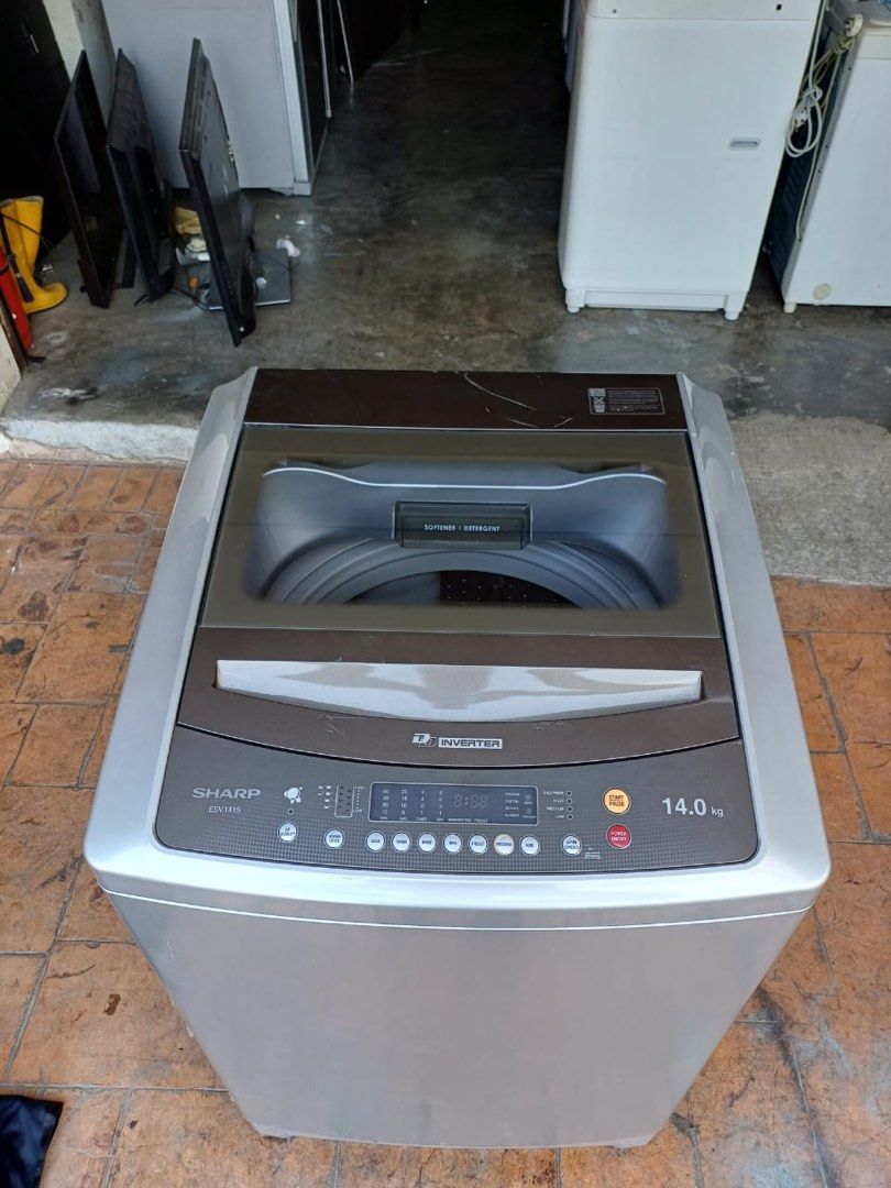 Sharp inverter washing machine 14kg for sale, TV & Home Appliances ...