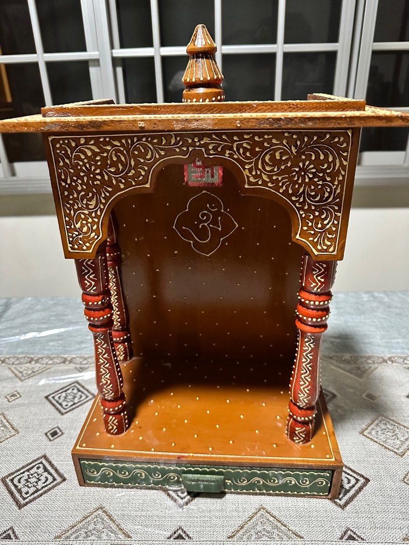 Sheesham wood pooja altar , prayer altar, Furniture & Home Living ...