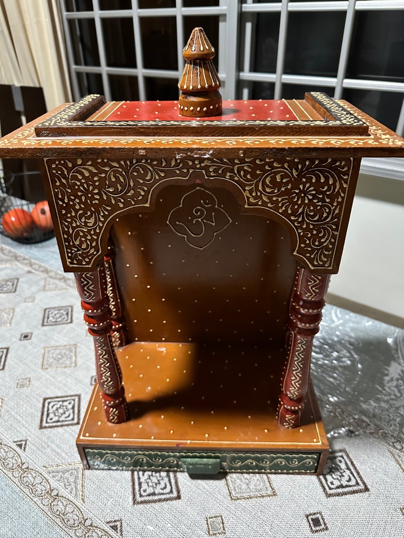 Sheesham wood pooja altar , prayer altar, Furniture & Home Living ...