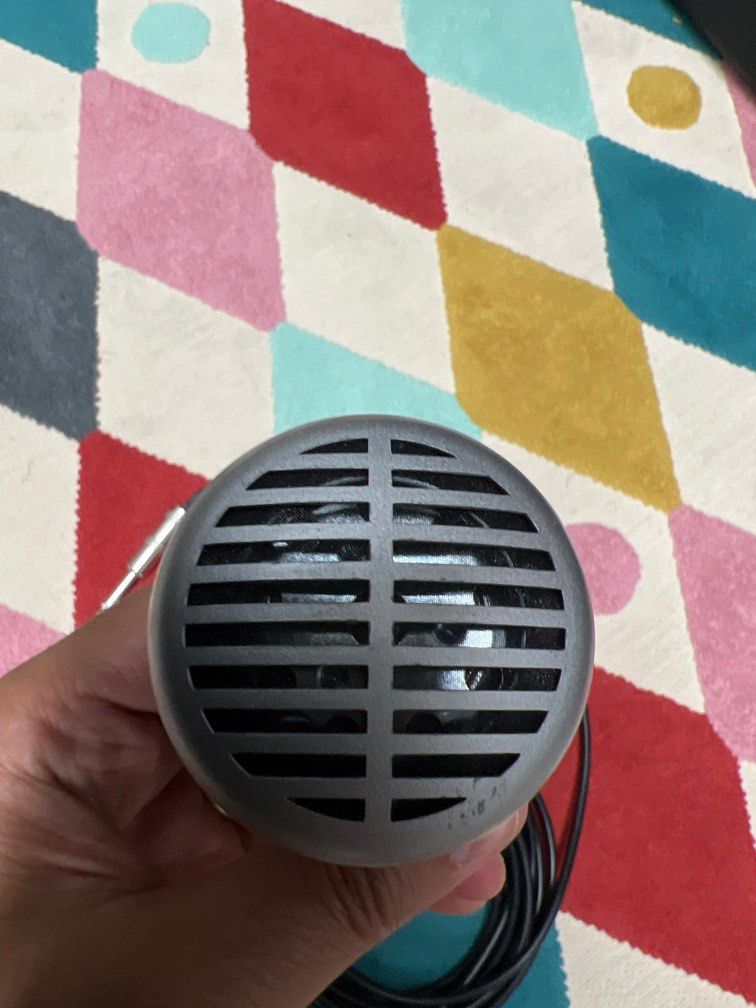 Shure green bullet microphone, Audio, Microphones on Carousell