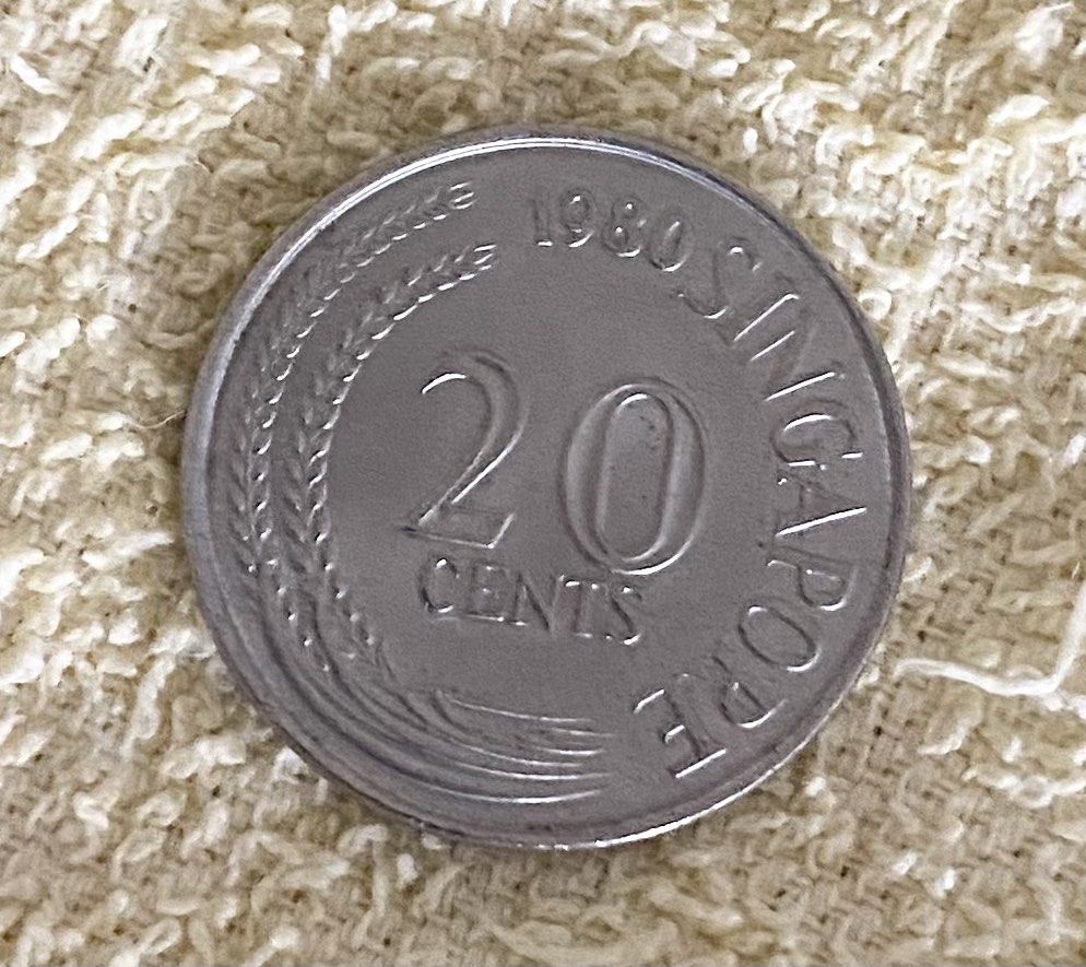Singapore Old and Collectible Currency - 1980 Twenty Cent (20 Cent ...